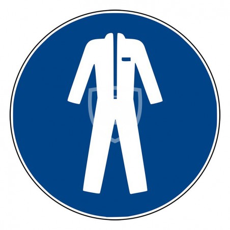 Pictogramsticker Overall Verplicht Ø20